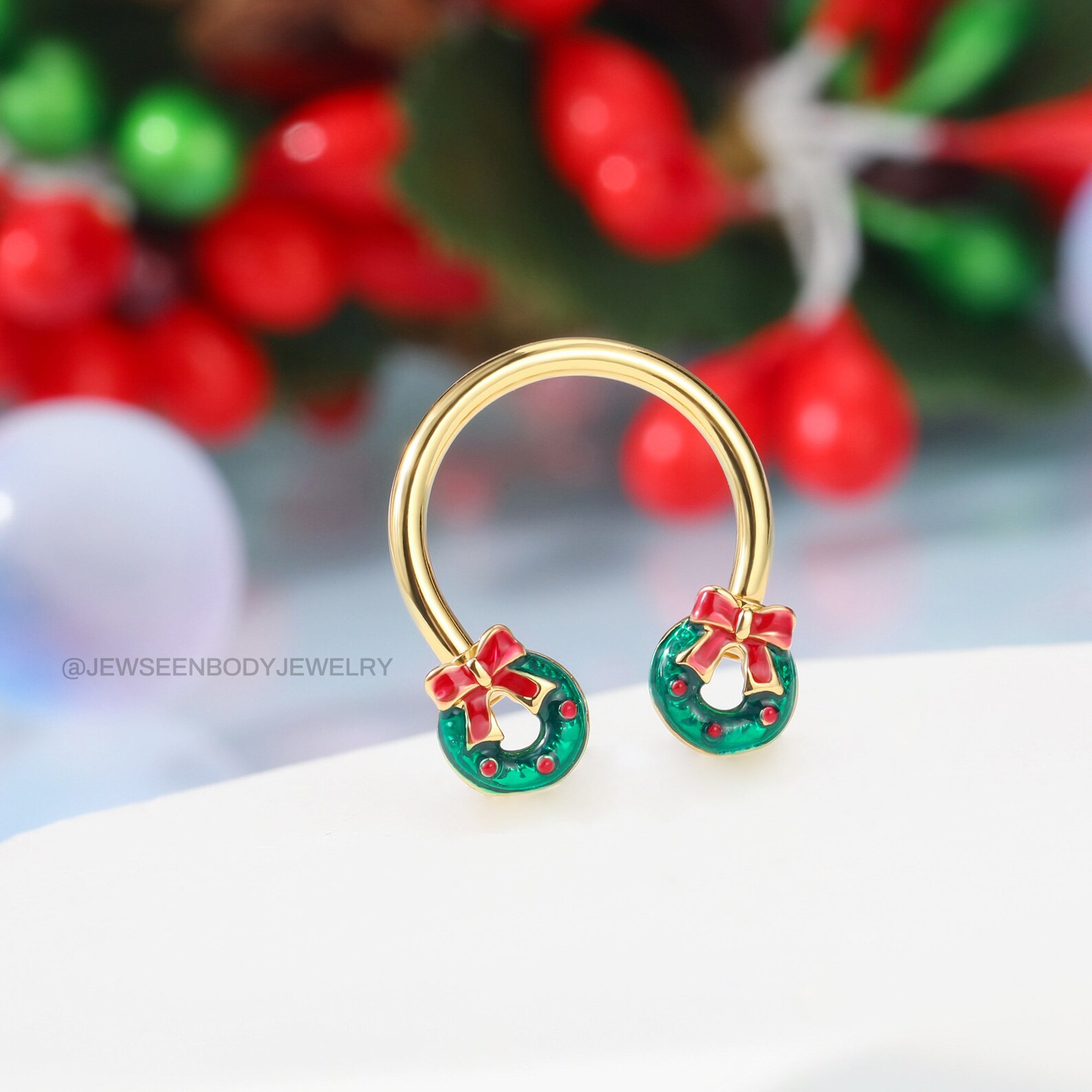 Christmas Septum Ring/cartilage Earring/daith Earring/helix Earring ...