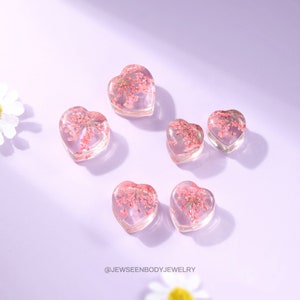 Heart Ear Gauges,flower Ear Plugs,2g-5/8''ear Stretchers,gauge & Plug ...