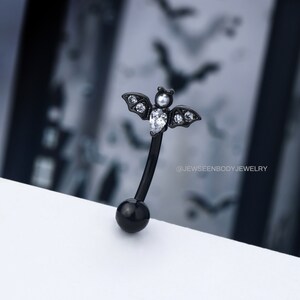 Bat Rook Piercing Jewelry/rook Earring/cartilage Earring/eyebrow Ring ...