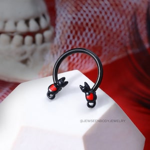 Cat Septum Ringseptum Piercing Jewelry16g Cartilage - Etsy