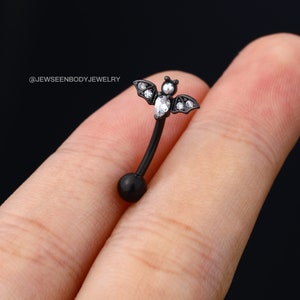 Bat Rook Piercing Jewelry/rook Earring/cartilage Earring/eyebrow Ring ...