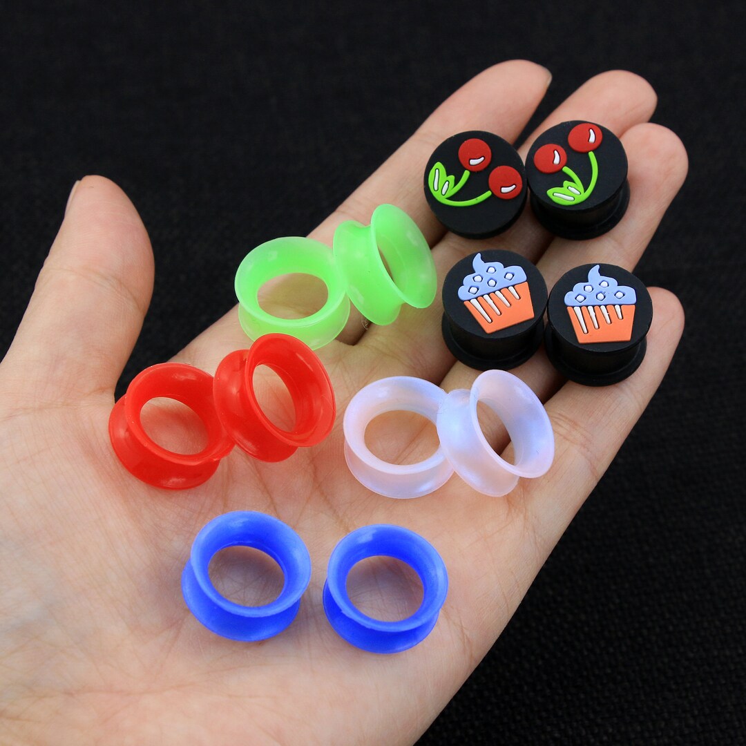 12PCS 3D Silicone Ear Gauges/plug Gauges/ear Tunnels/ear Stretcher/soft ...