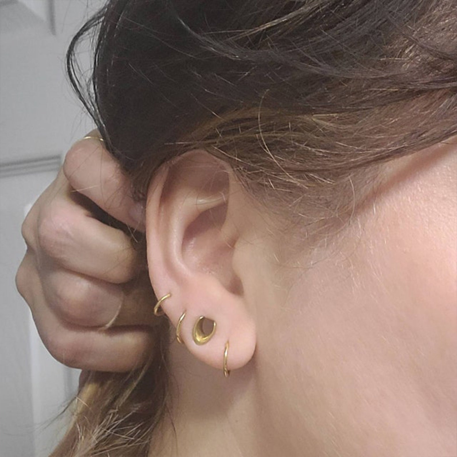 Pairs Tear Drop Gauge Plug Earrings/v Shaped Ear - Etsy