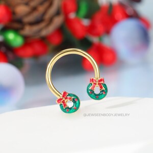 Christmas Septum Ring/cartilage Earring/daith Earring/helix Earring ...