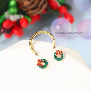 Christmas Septum Ring/cartilage Earring/daith Earring/helix Earring ...