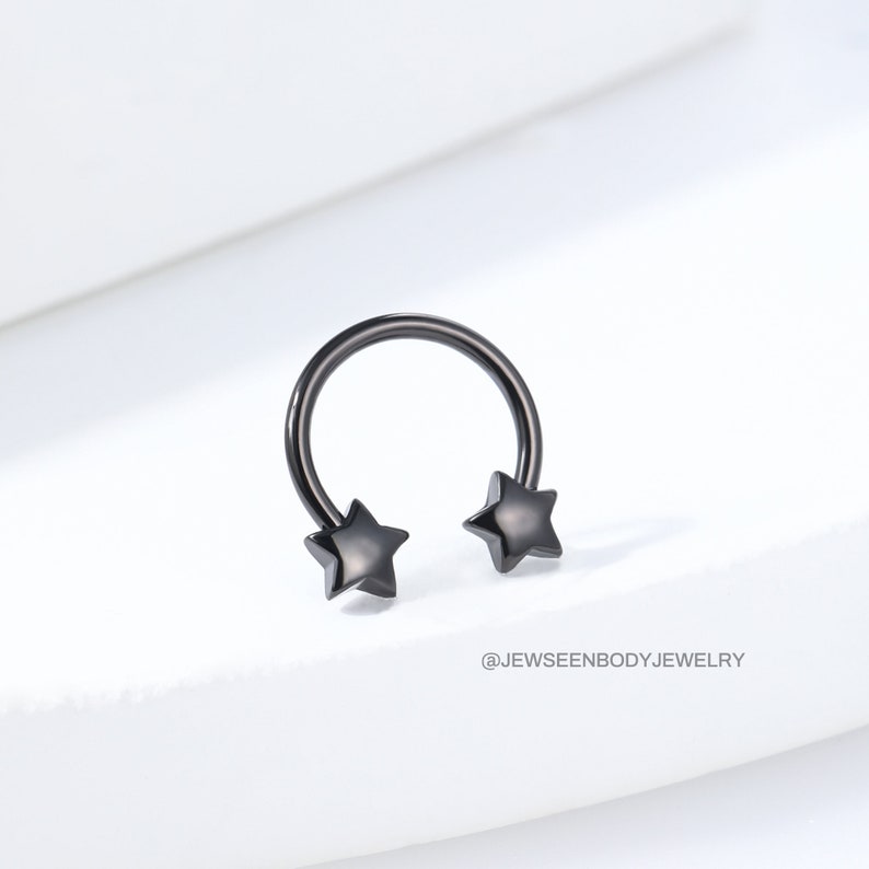 Star Septum Piercing/septum Ring/cartilage Earring/helix - Etsy