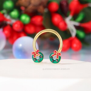 Christmas Septum Ring/cartilage Earring/daith Earring/helix Earring ...