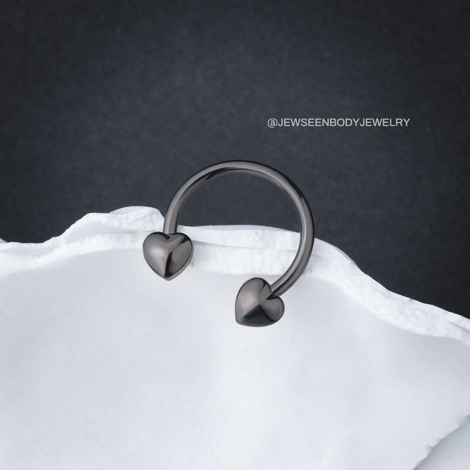 16g Heart Septum Ring/cartilage Earring/helix Hoop/daith - Etsy