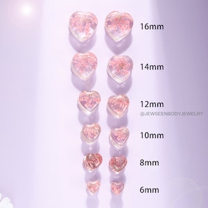 Heart Ear Gauges,flower Ear Plugs,2g-5/8''ear Stretchers,gauge & Plug ...