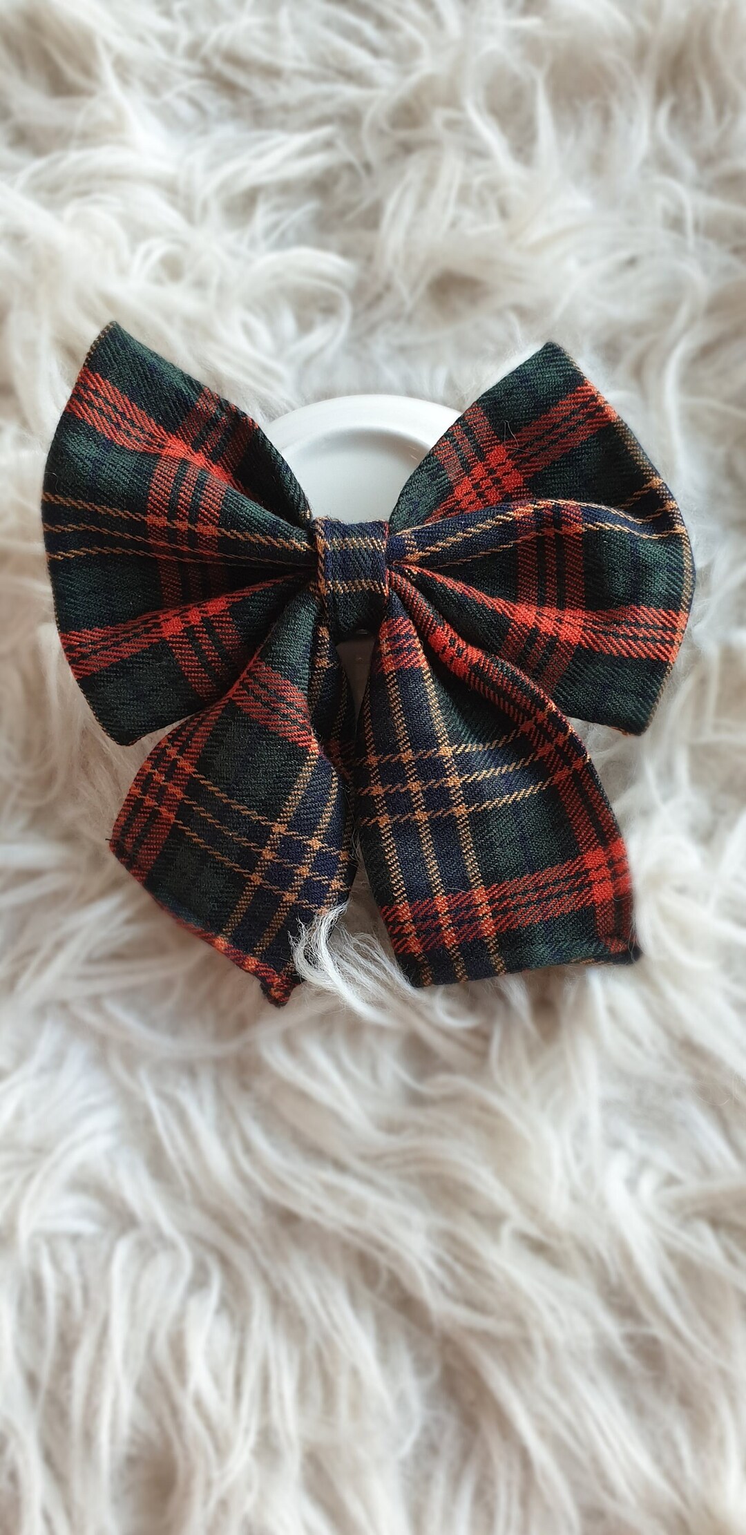 Checkered Hair Bow - Etsy