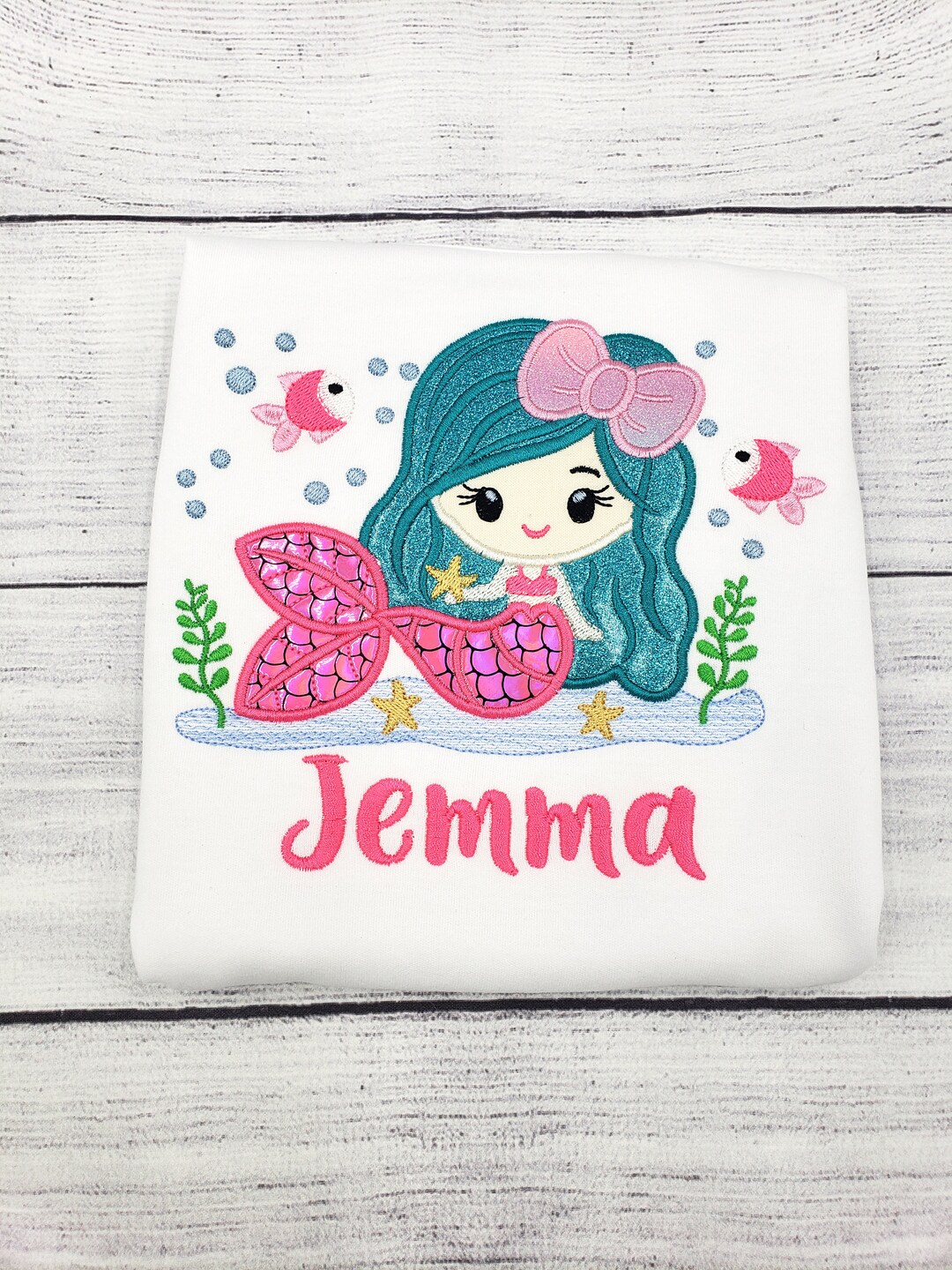 Pink Mermaid Shirt Girls Mermaid Shirt Pink Mermaid - Etsy