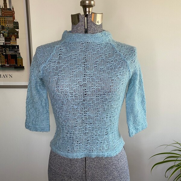Open Weave Sweater - Etsy