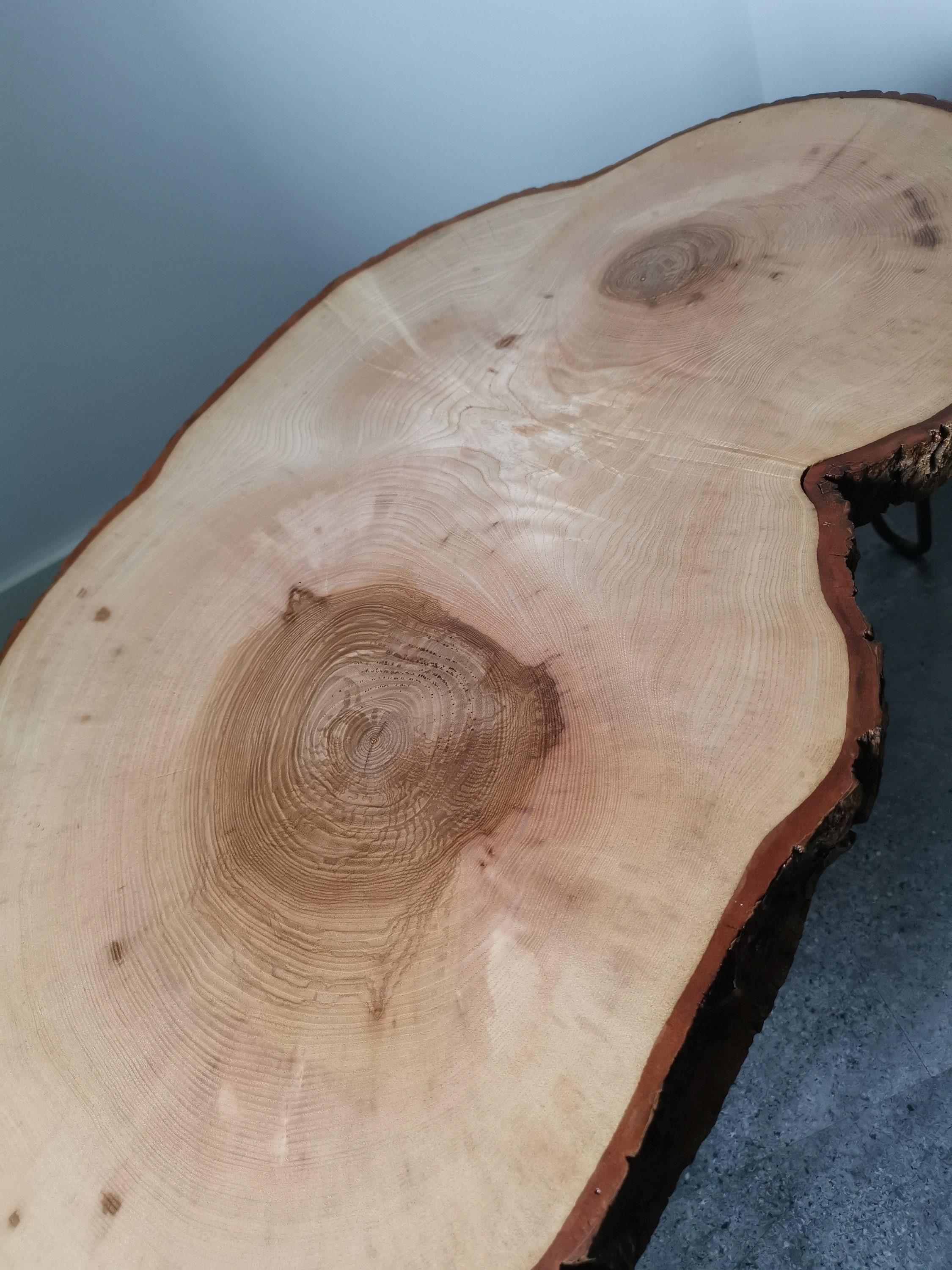 A Double Butt Ash Table With a Satin Oil Finish. - Etsy