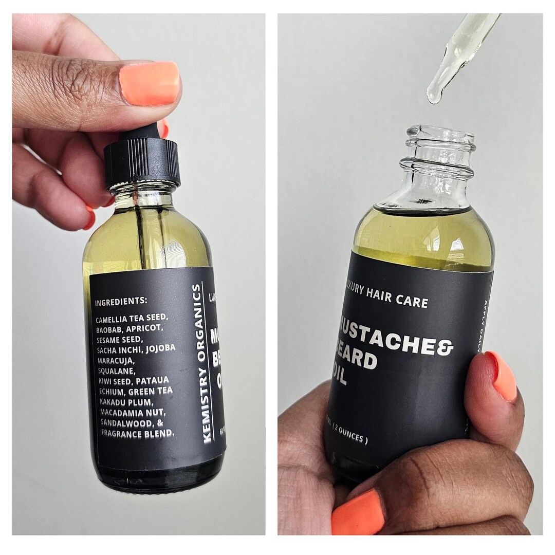 Luxury Beard & Mustache Oil Non Breakage Treat Dry Hair Soften and ...