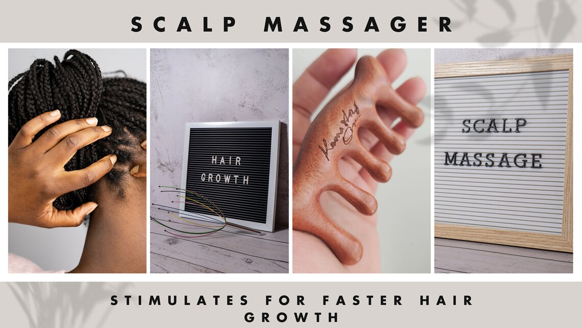 Scalp Massager Hair Growth Tool for Scalp Stimulation Increase Blood ...