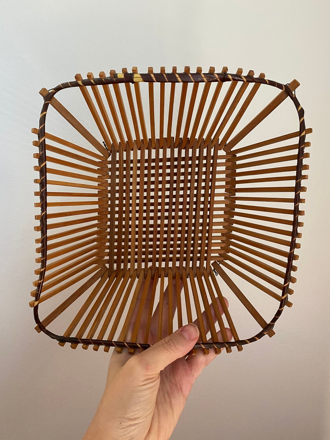 Bamboo/wood Tray/basket - Etsy