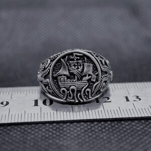 Kraken Ring. Men's Ring. Pirate Ring. 925 Silver Ring. Kraken - Etsy