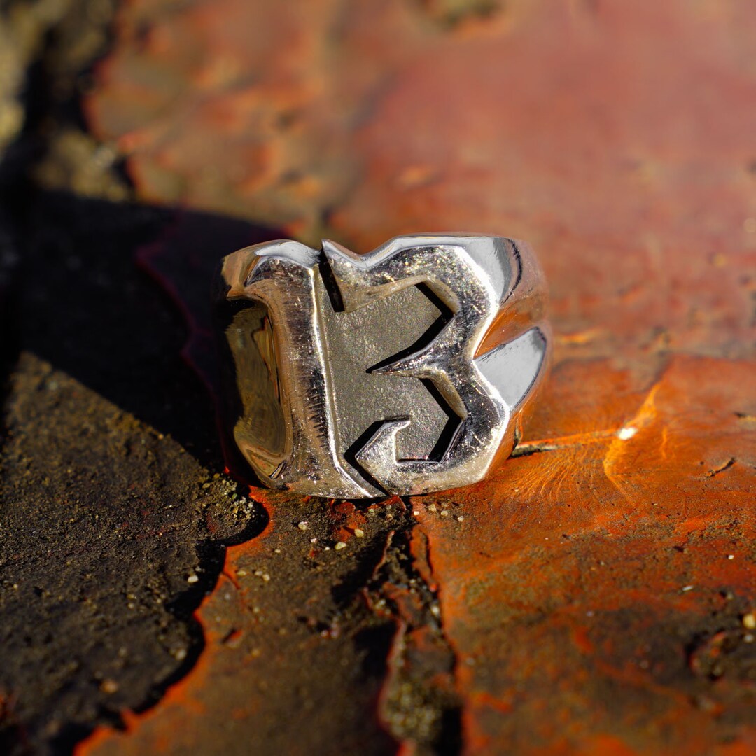 Number 13 Ring in 925 Silver Original Christmas Gift, Symbol of Change ...