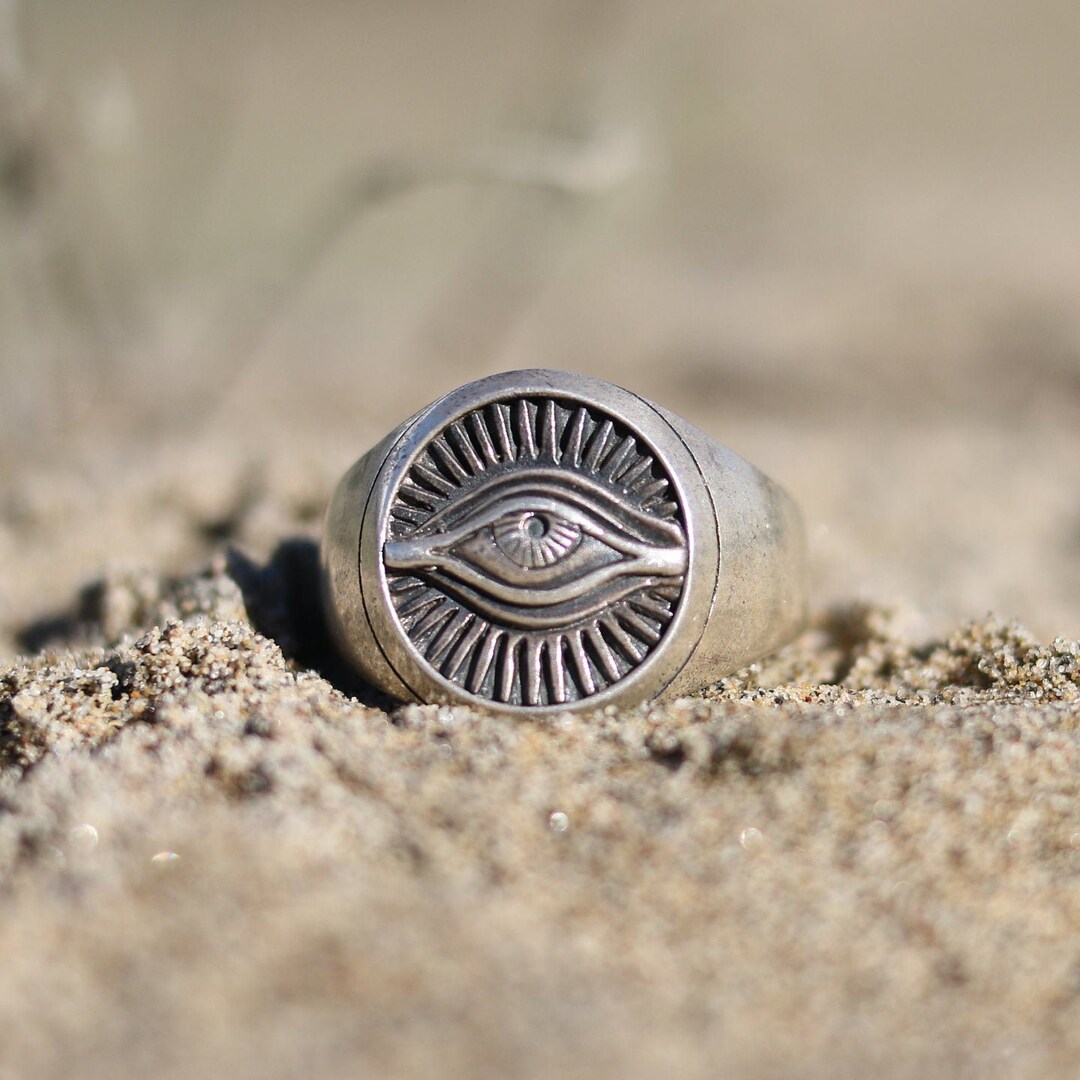 Eye of Providence Ring. Mason Ring. Male Ring. Man Ring. 925 - Etsy