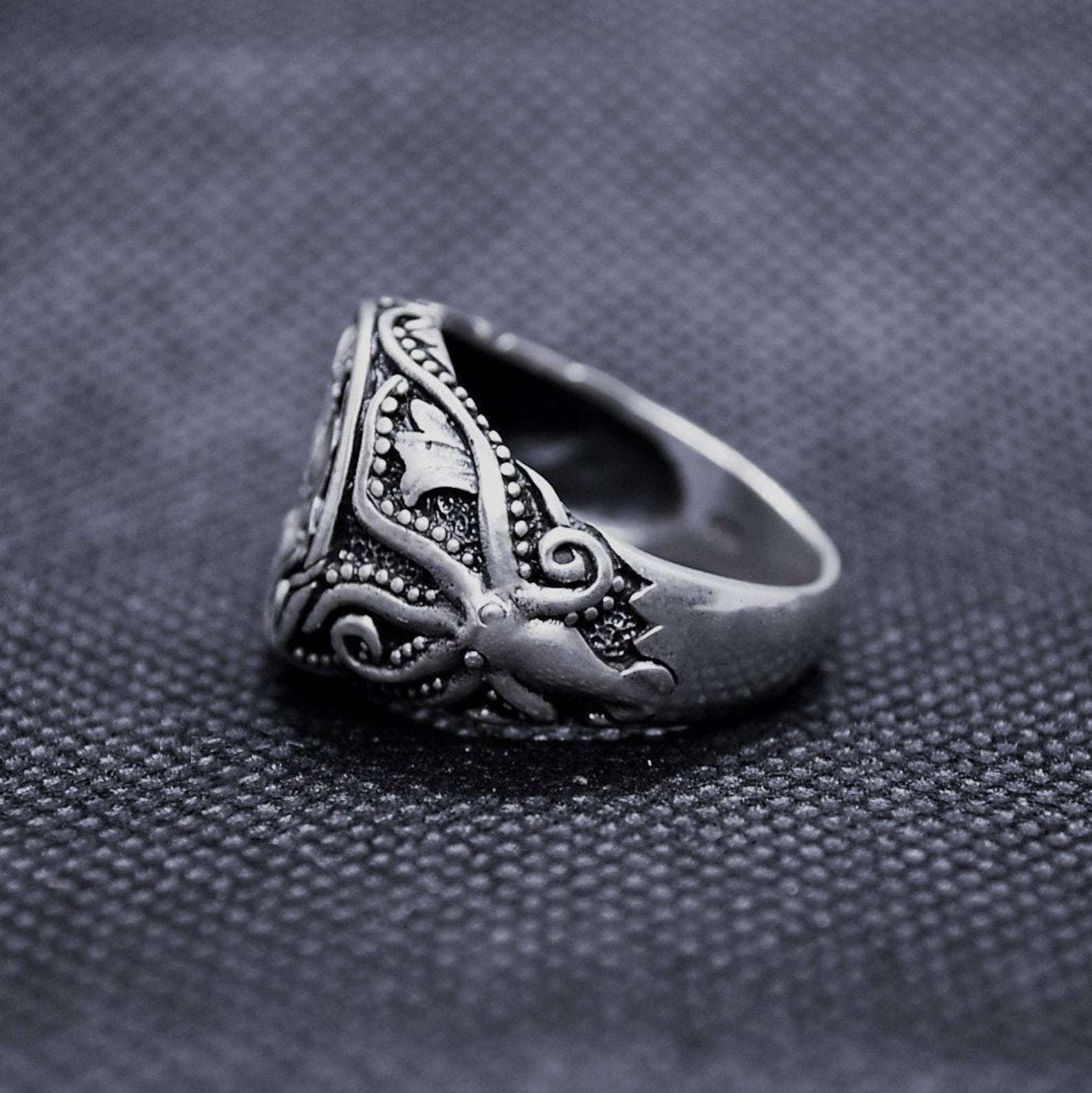 Kraken Ring. Men's Ring. Pirate Ring. 925 Silver Ring. Kraken | Etsy Canada