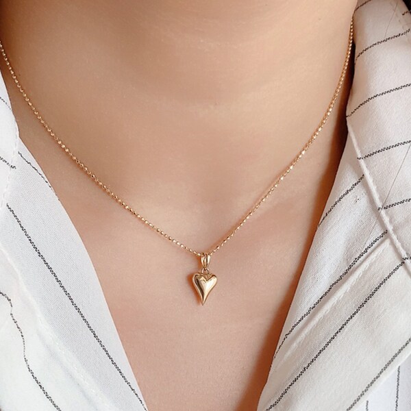 Gold Heart Charm - Etsy