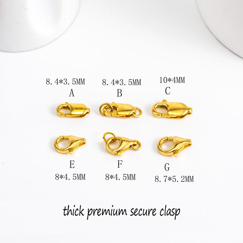 18K Solid Gold Lobster Clasp: AU750 Jewelry Repair Accessory - Etsy