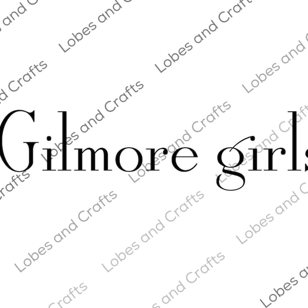 Gilmore Girl Font - Etsy