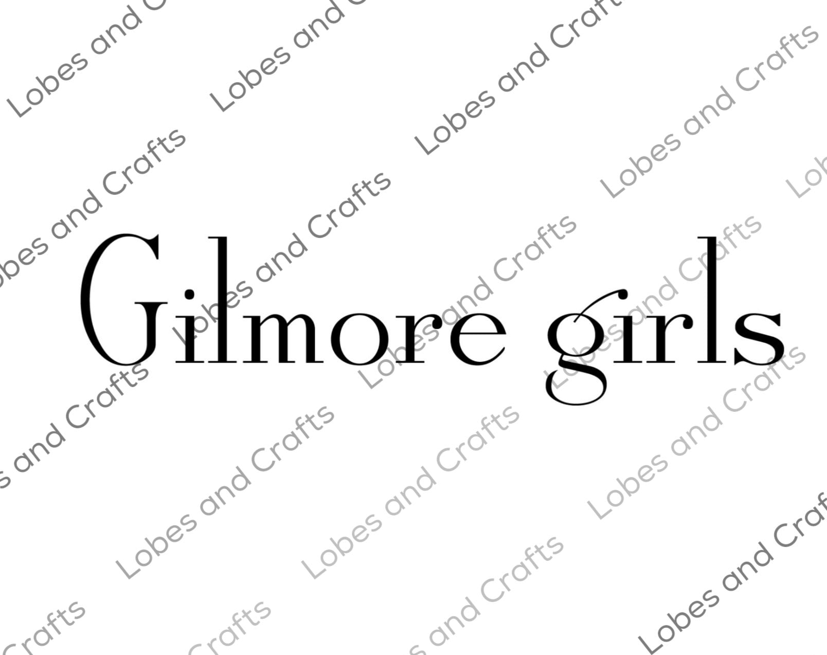 Gilmore Girls Font