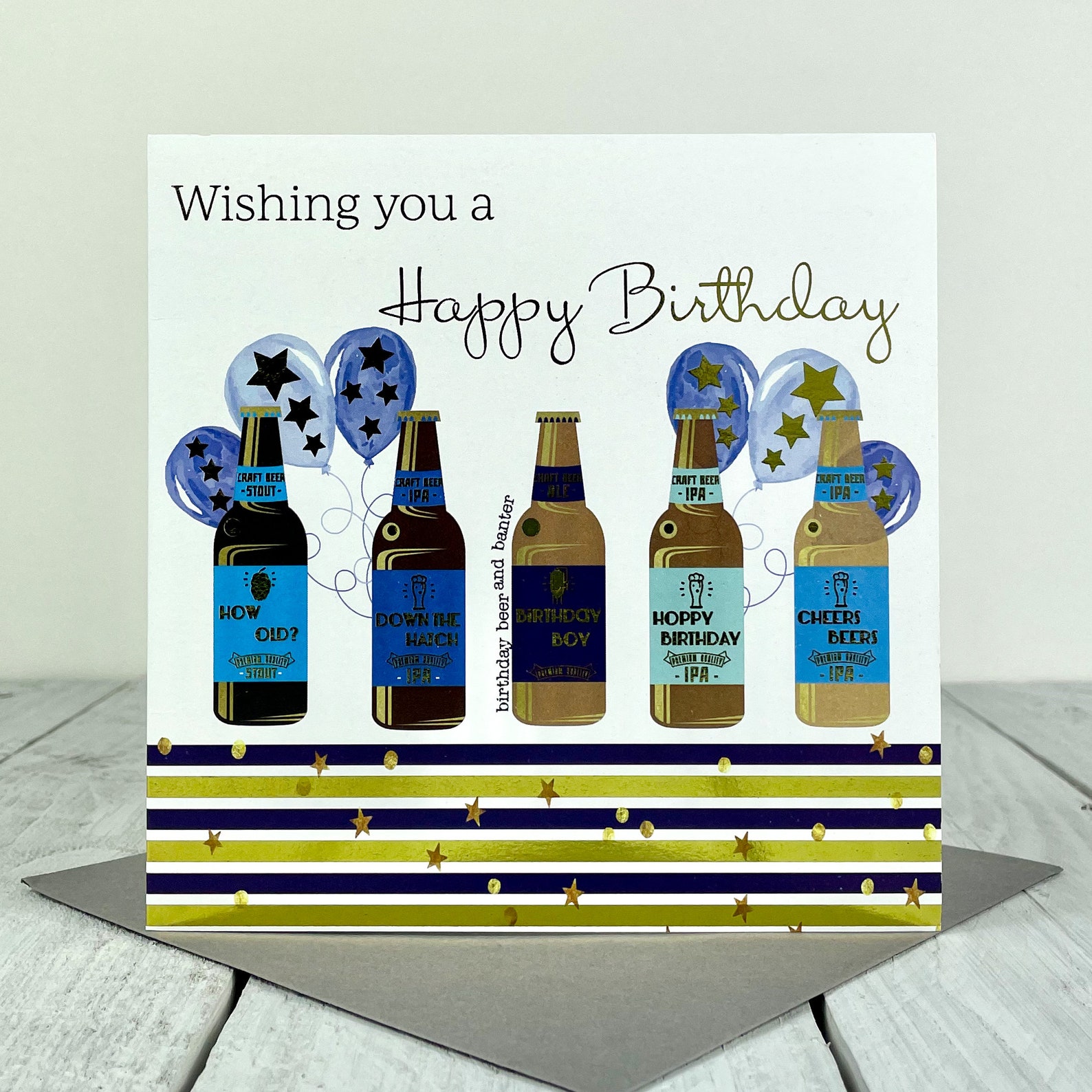 Beers Birthday Card Birthday Beers Card Beers Happy | Etsy