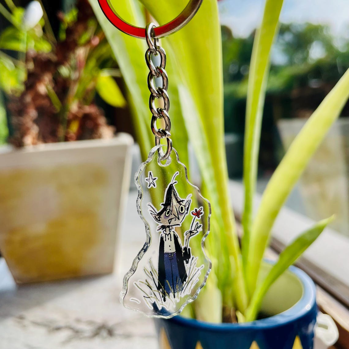 Cute Vampire Keychain - Little Gardening Vampire Gadget - Etsy