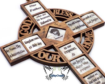 Our Father Cross | Etsy