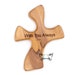 Personalized Olive Wood Comfort Cross: Handheld Prayer Cross From Holy ...