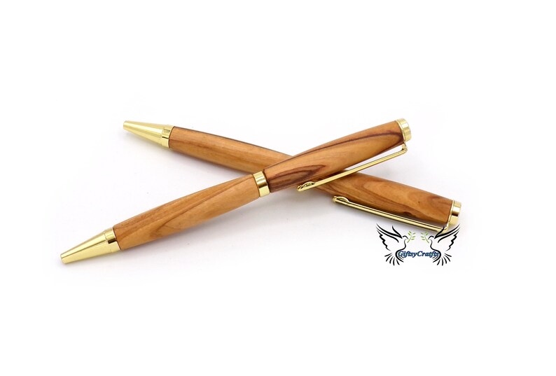 Customizable Ballpoint Pen. 5th Anniversary Gift for Him Her Olive Wood ...
