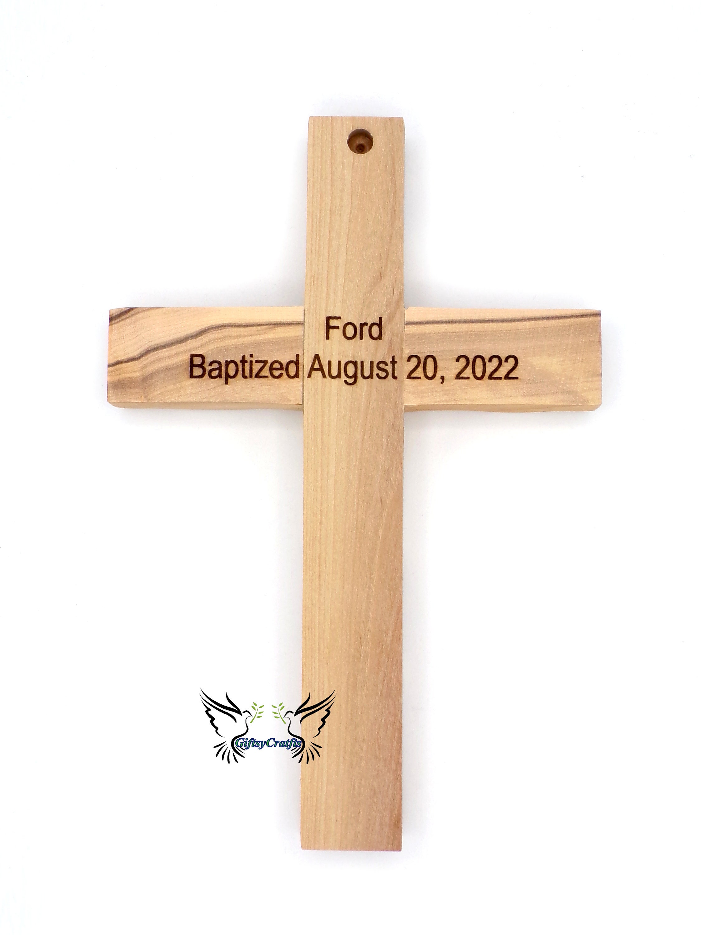 Personalized Wall Cross Crucifix. Baptism Cross. Communion - Etsy