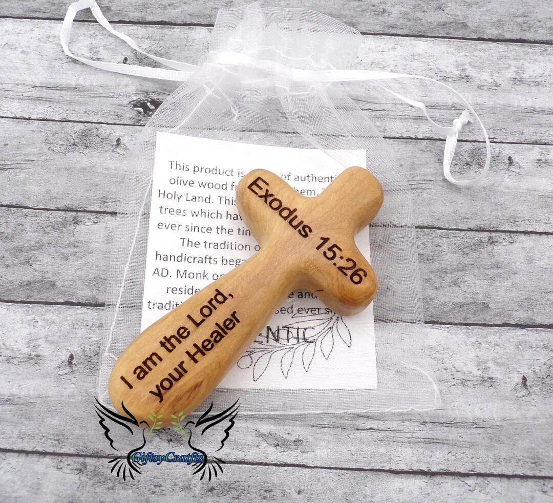 Personalized Healer Healing Cross. Hand-held Palm Praying Cross ...