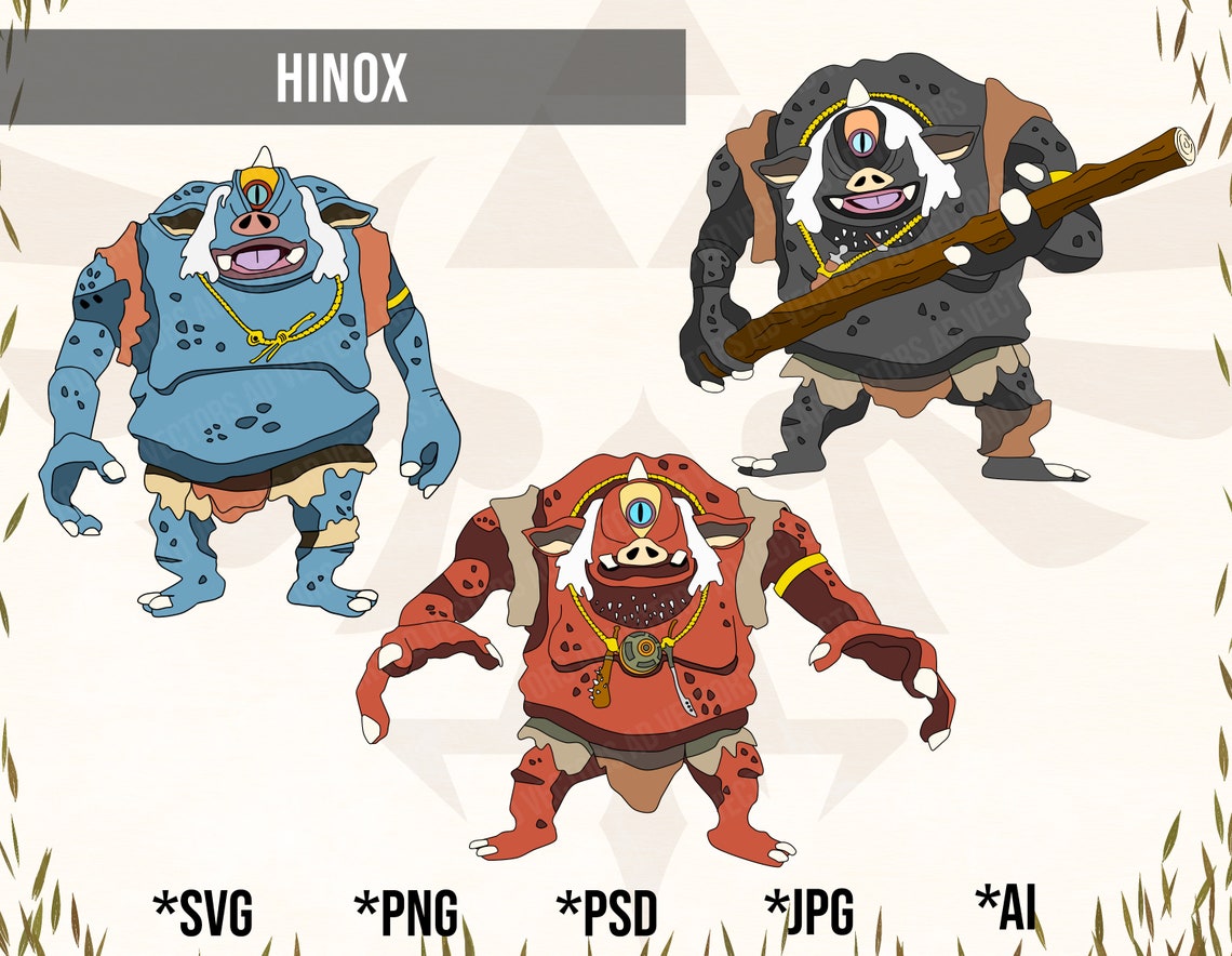 Hinox Bundle SVG Clipart Fichier Cut Hinox Pack PNG | Etsy