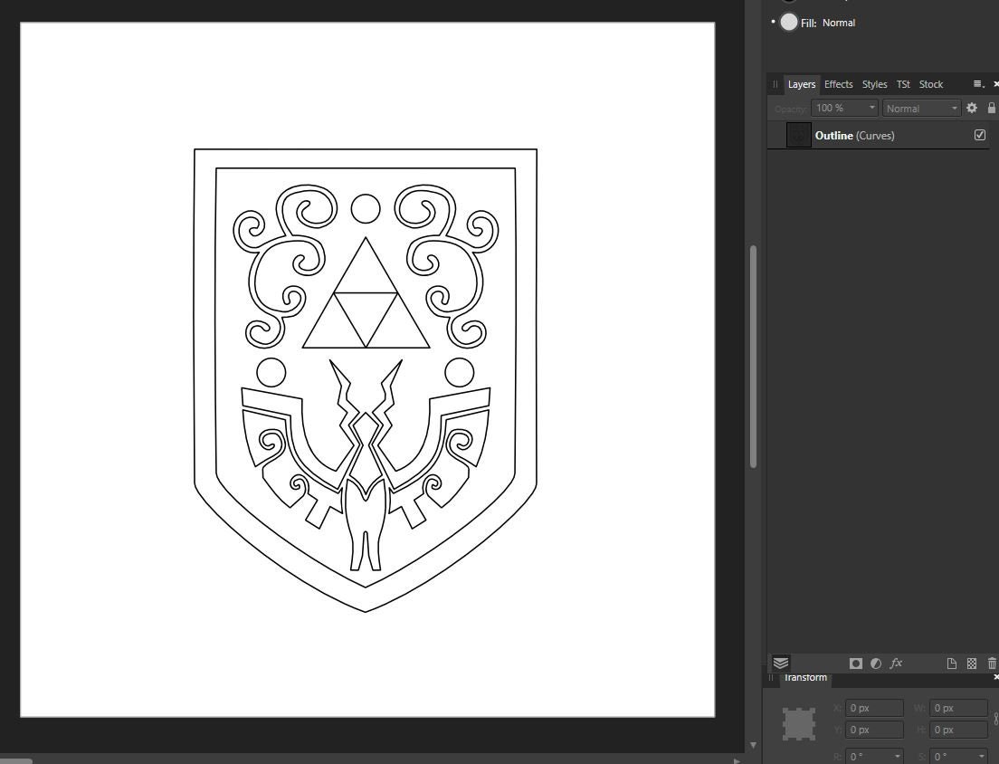 Zelda Wind Waker Shield and outline SVG Clipart Link Shield | Etsy