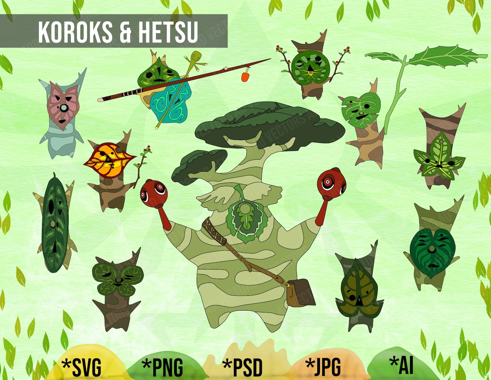 Zelda Korok & Hetsu Bundle SVG Clipart Korok and Hetsu Bundle | Etsy