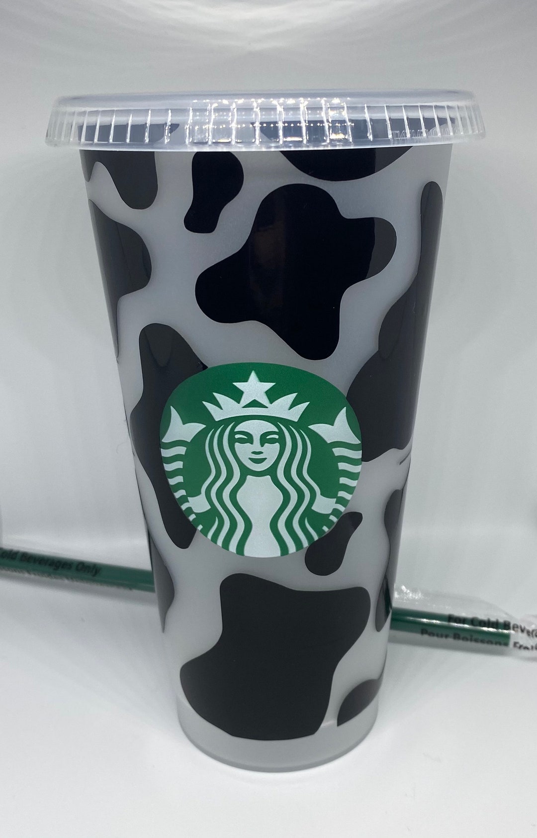 Cow Print Starbucks cold to Go Cup/ Custom Starbucks Cup / Starbucks ...