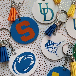Custom College Keychains/ Any College You Want! - Etsy