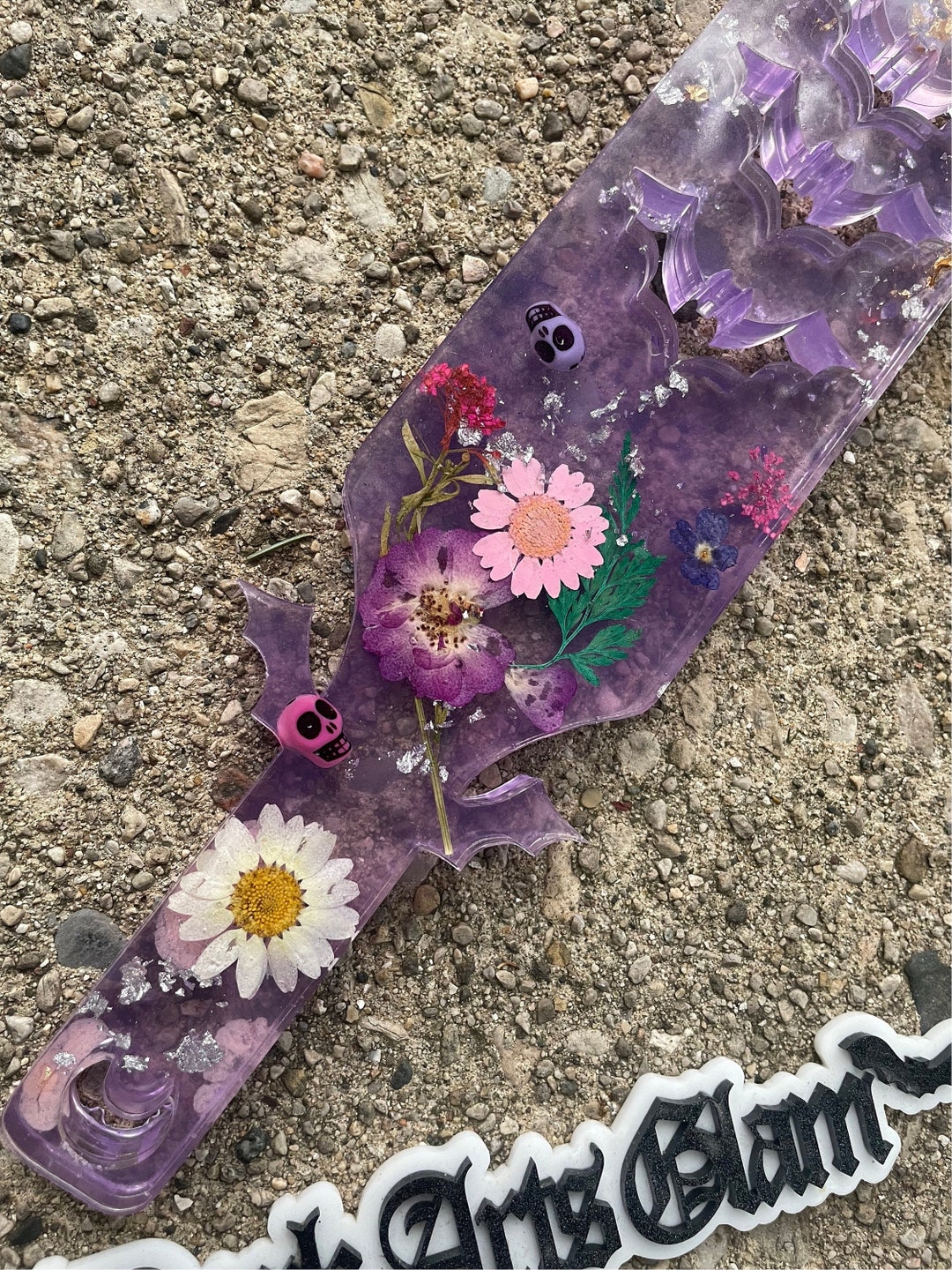 Translucent Purple Dried Rose Petals Bat BDSM Paddle (THICK) - Etsy
