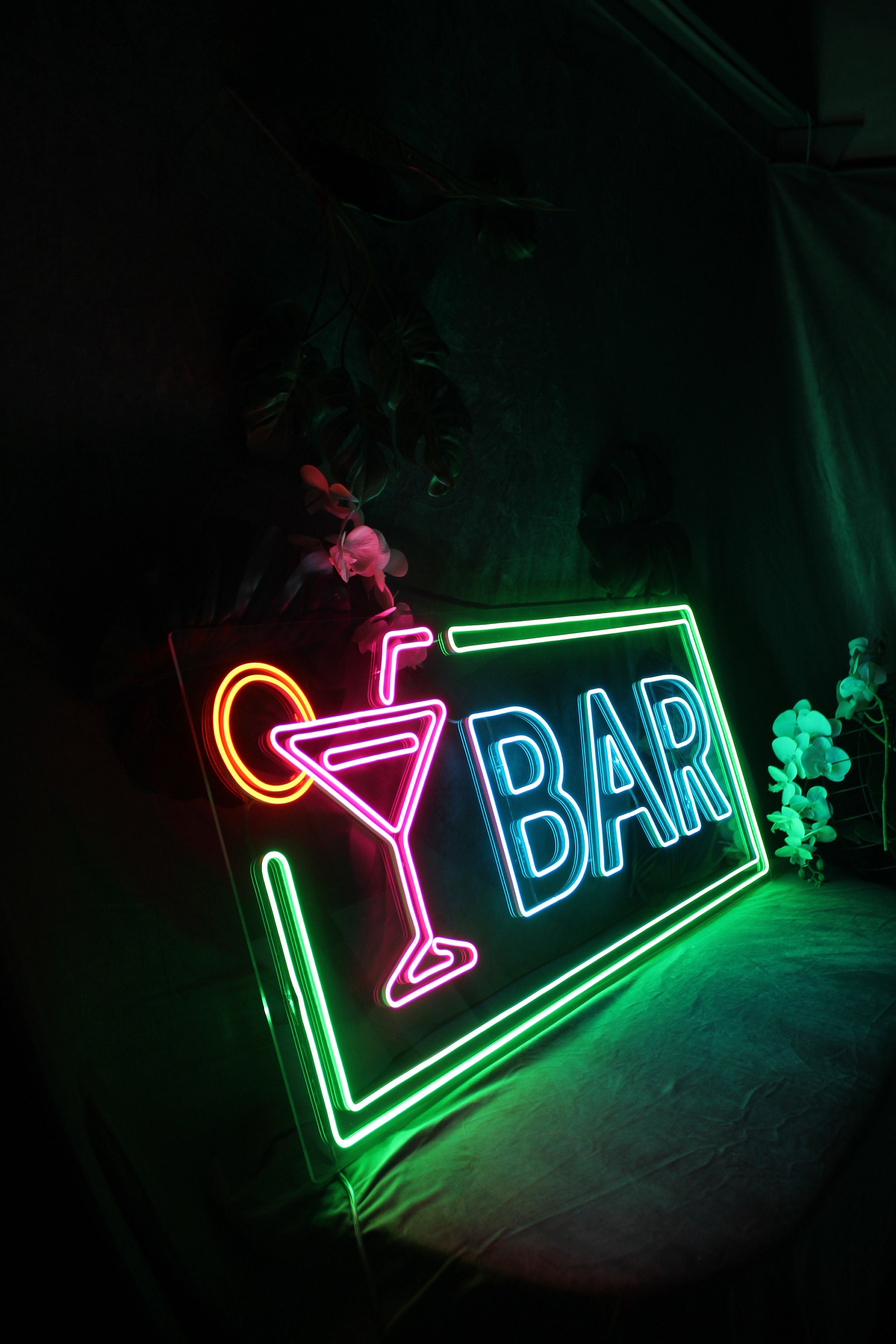 Bar Neon Sign I Custom Neon Cocktail Sign I LED Bar Decor I Custom Bar ...