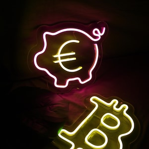 Dollar Neon Sign, Dollar Neon Art, Money Symbol Light, Money Neon Sign ...