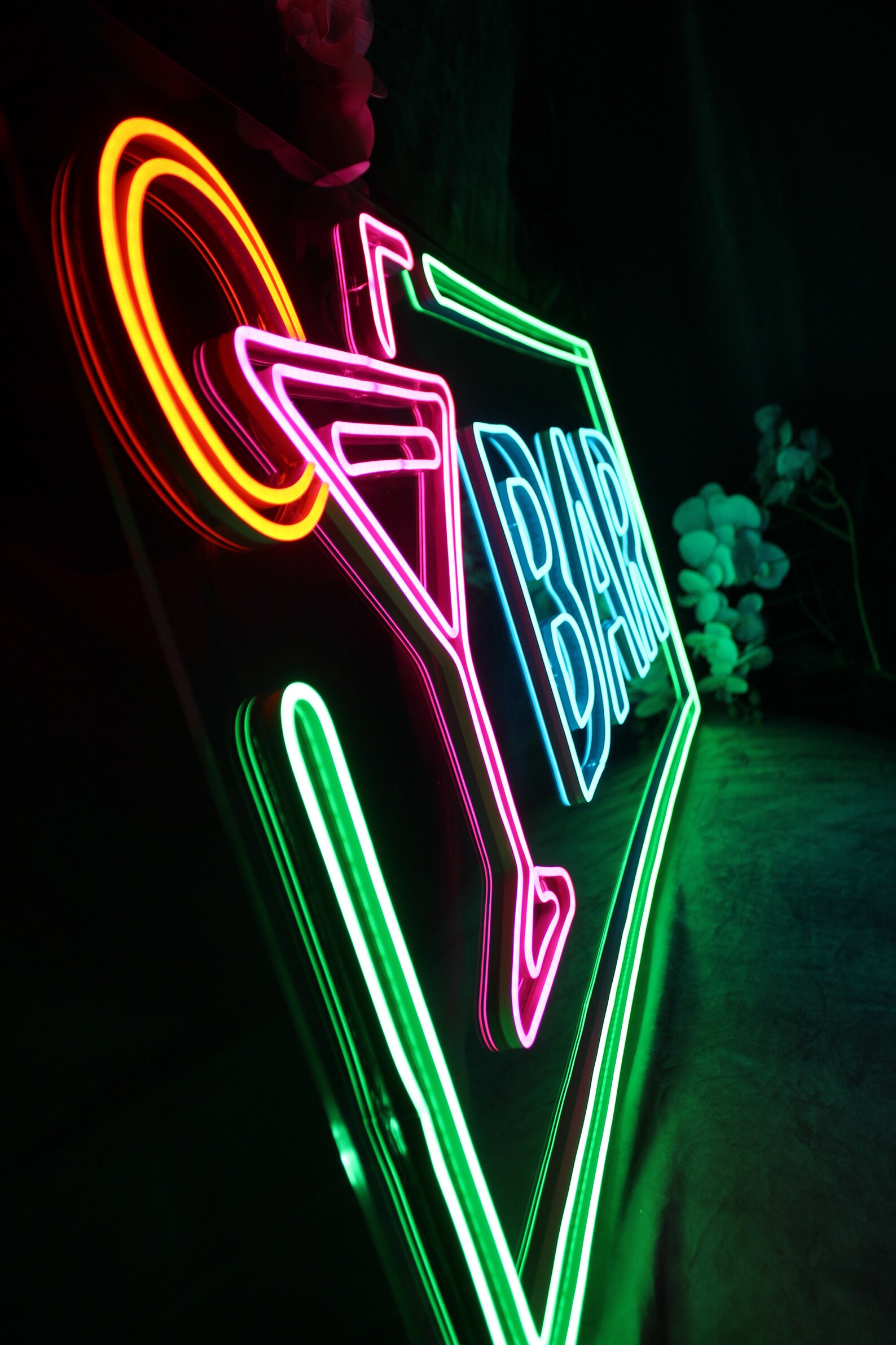 Bar Neon Sign I Custom Neon Cocktail Sign I LED Bar Decor I Custom Bar ...