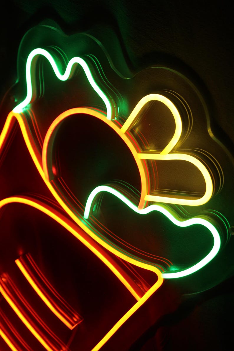 Shawarma Neon Sign, LED Wall Art for Restaurants, Food Stalls, or ...