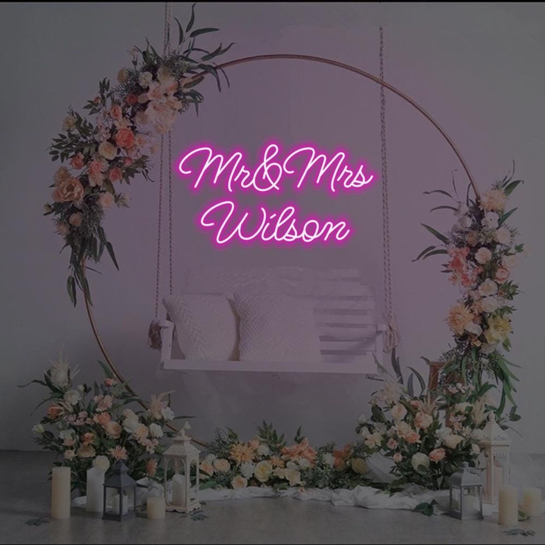 Wedding NEON SIGN for Reception, Wedding Decorations, Wedding Decor ...