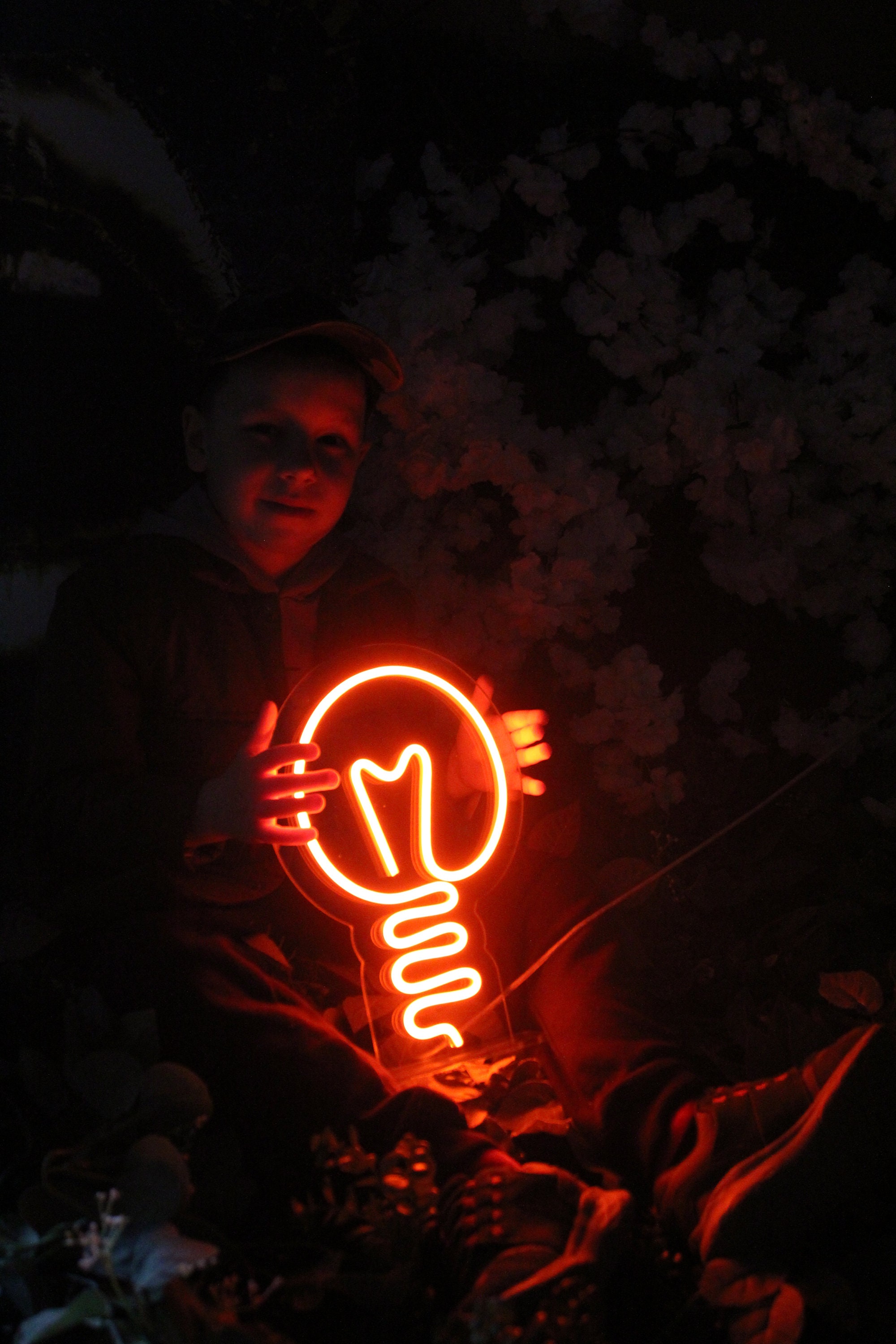 Light Bulb LED Sign I Bulb Neon Sign With Acrylic Base I Neon Wall ...