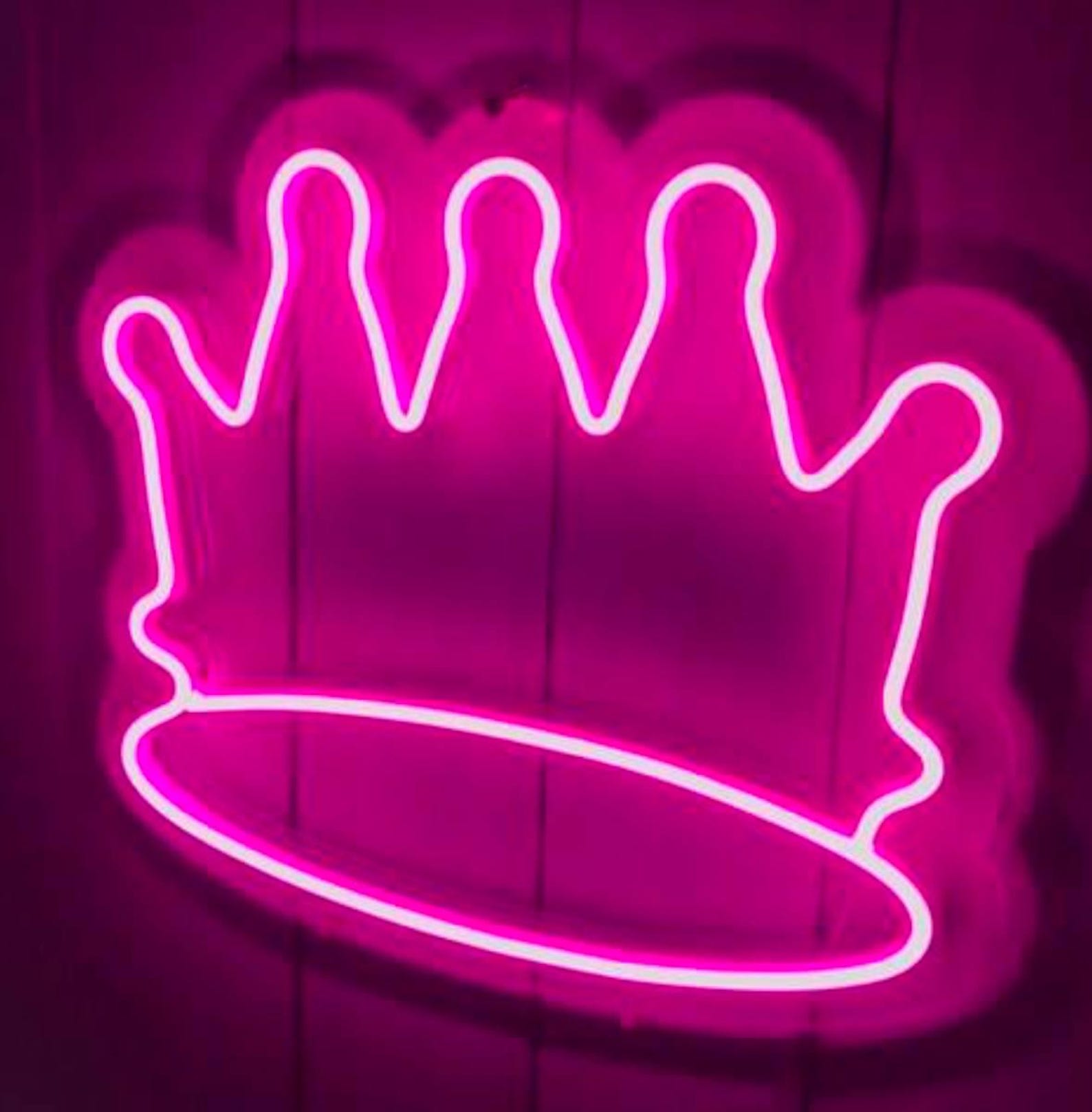 Crown Neon Sign Gift Neon Sign Led Neon Light Sign Led Logo Crown Wall ...