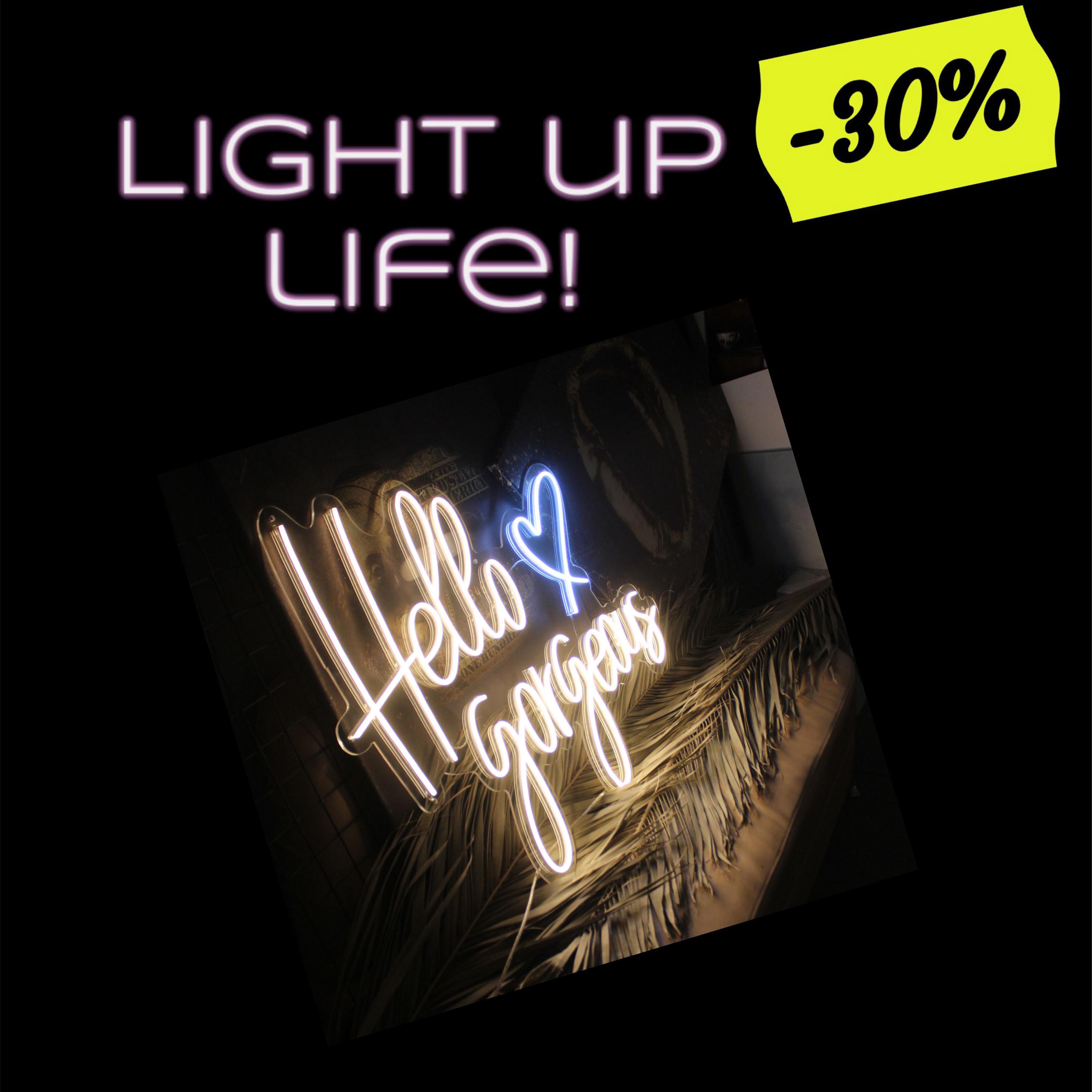 Hello Gorgeous Neon Sign, Custom Heart Sign Salon Decorations, Led ...