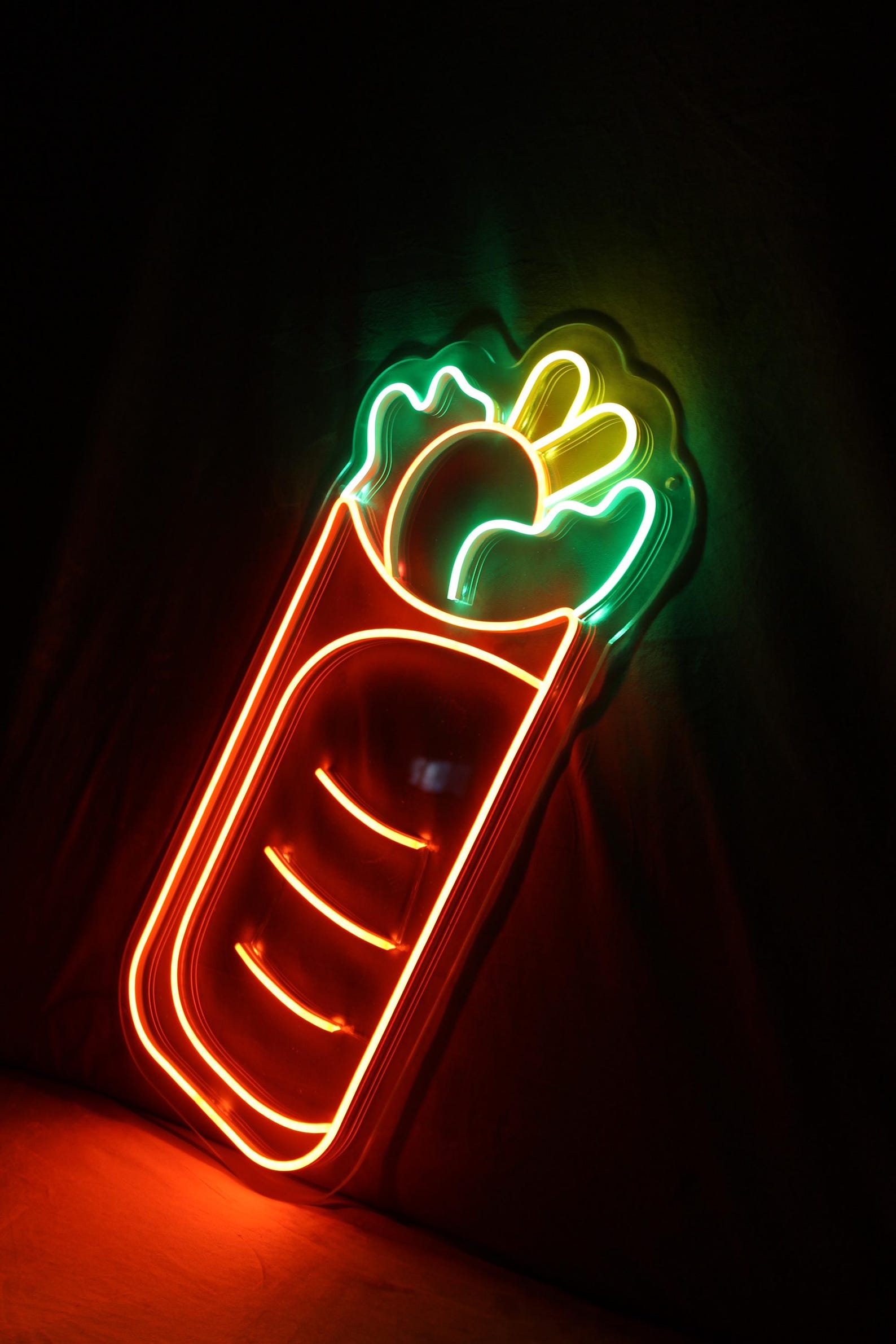 Shawarma Neon Sign, LED Wall Art for Restaurants, Food Stalls, or ...